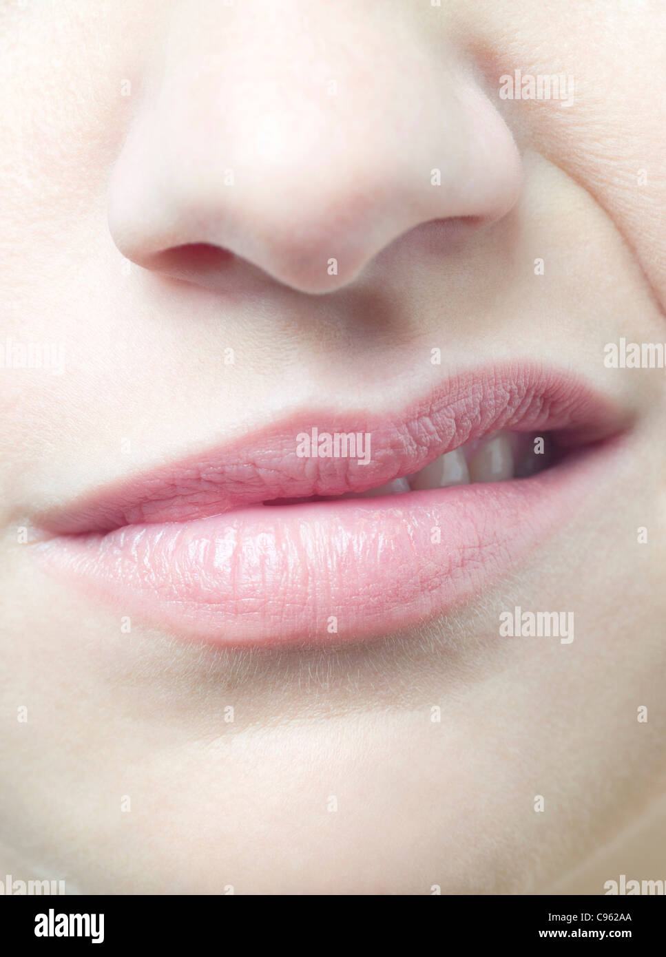 Curled lip hi-res stock photography and images - Alamy