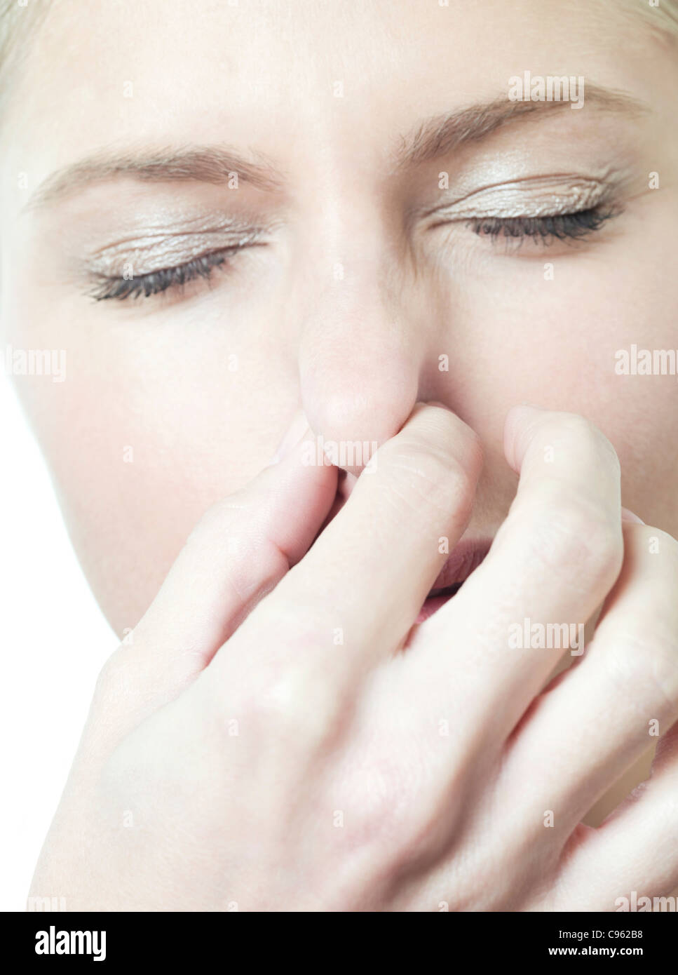 Nostrils close up woman hi-res stock photography and images - Alamy