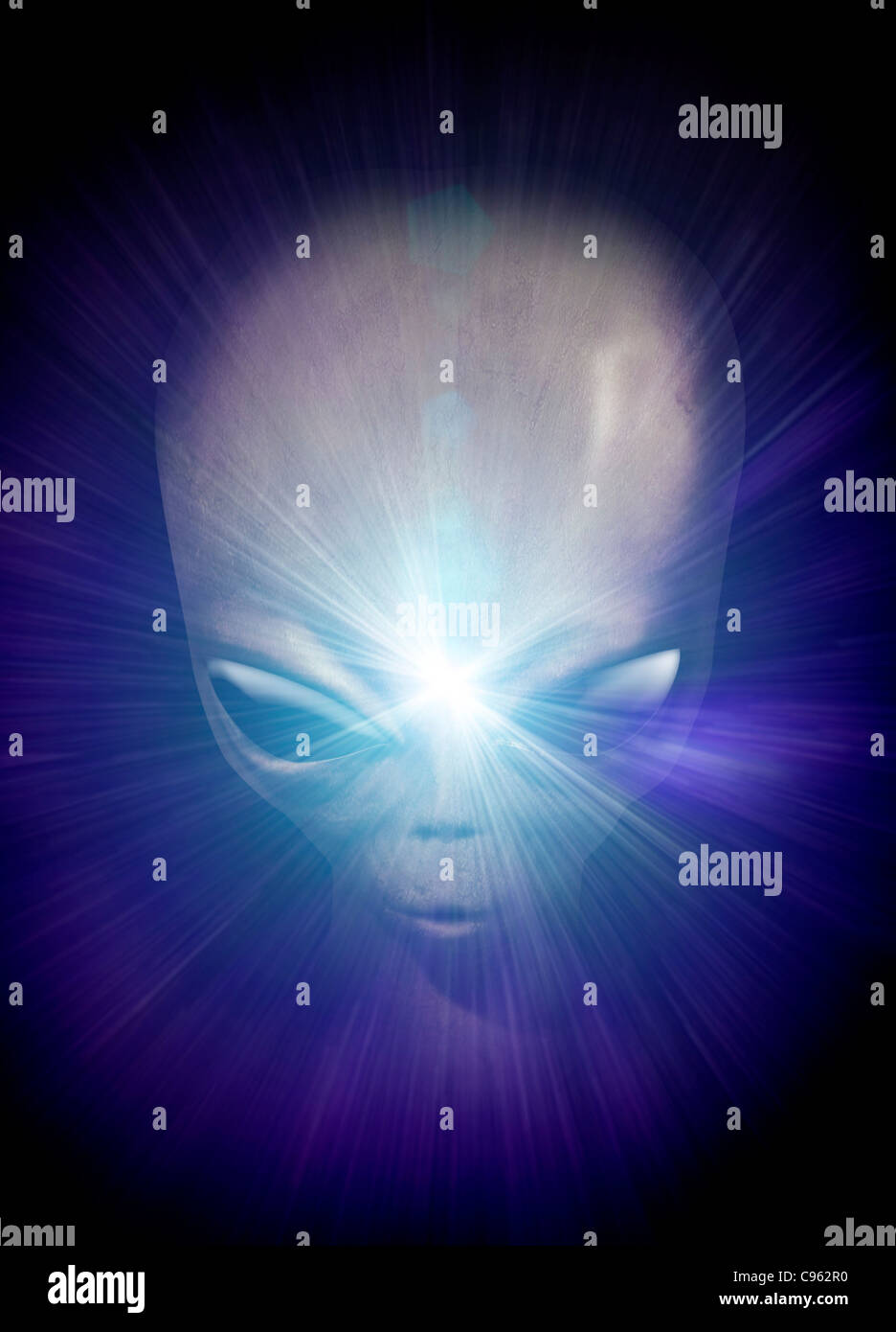 Alien, computer artwork Stock Photo - Alamy