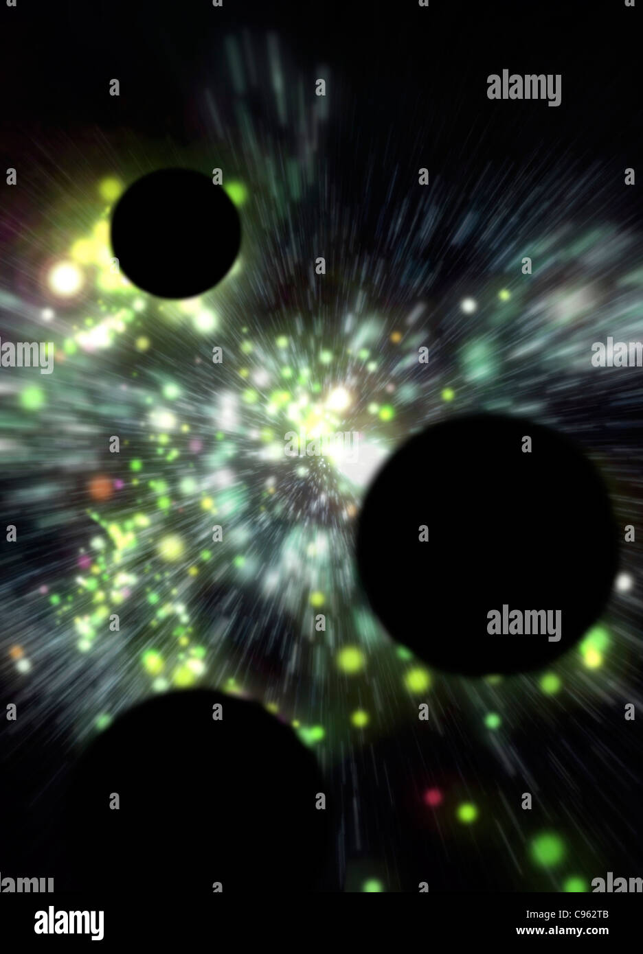 Black holes, conceptual computer artwork Stock Photo - Alamy