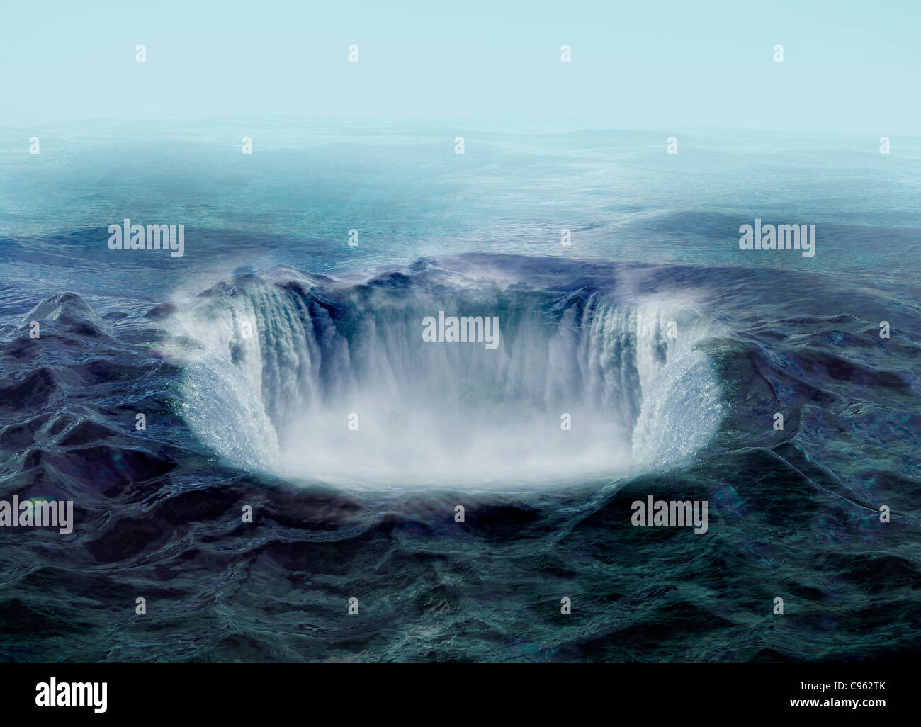 Bermuda triangle, conceptual computer artwork Stock Photo - Alamy
