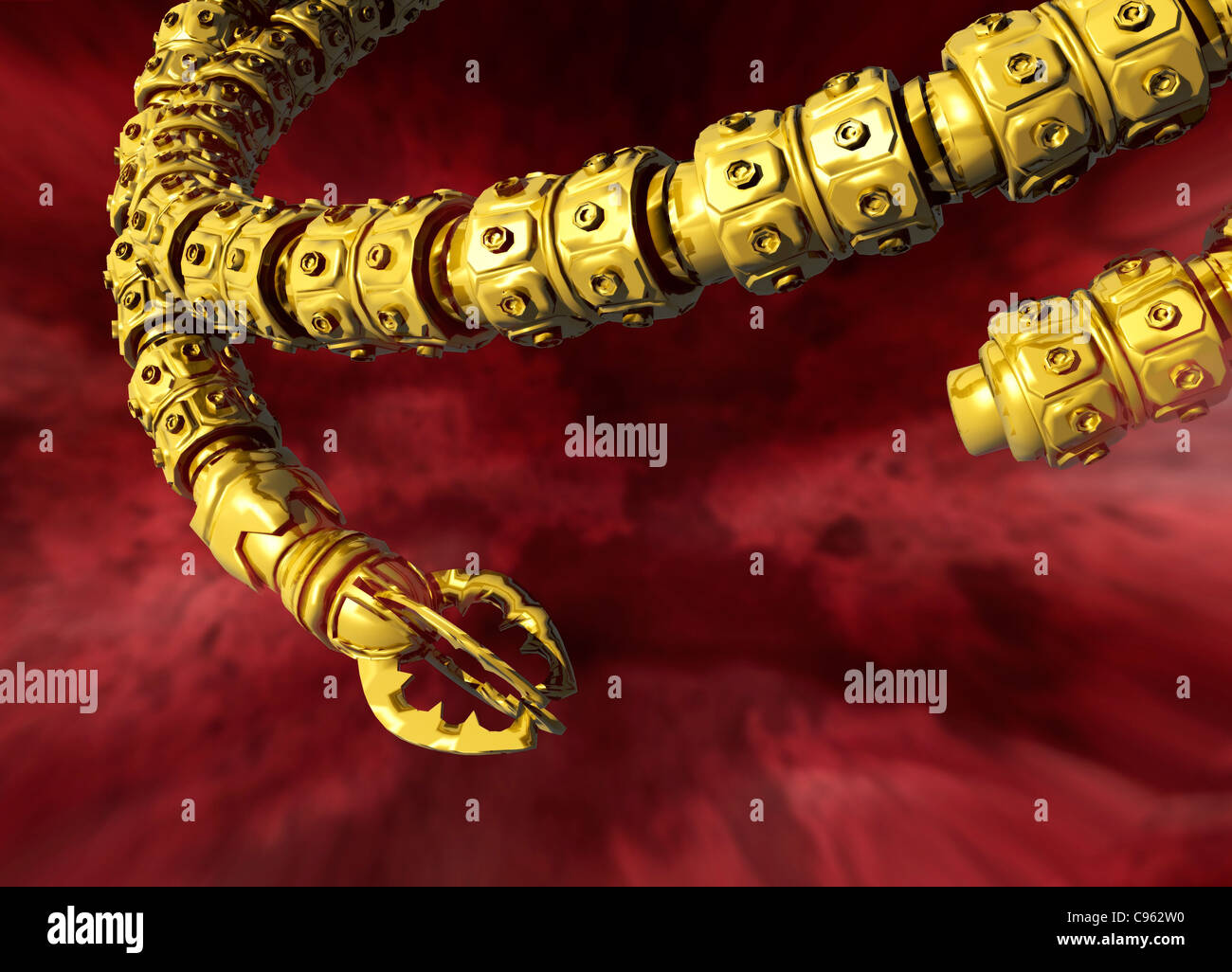Surgical snake robot, conceptual computer artwork Stock Photo - Alamy