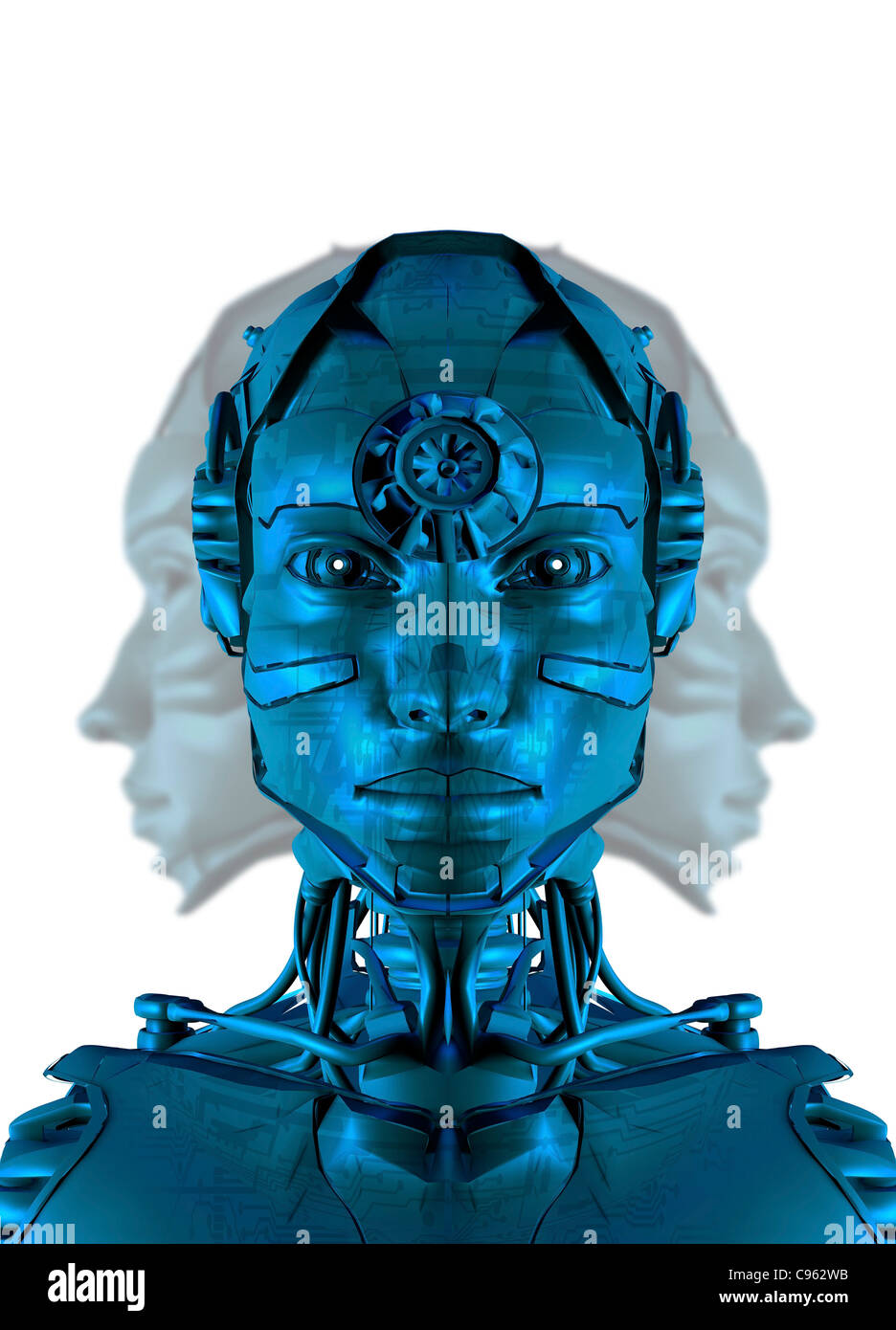 Humanoid robot, computer artwork Stock Photo - Alamy