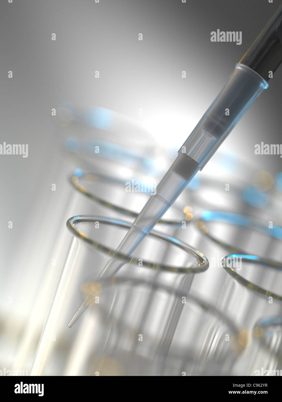 Pipetting liquid beaker scientific hi-res stock photography and images ...