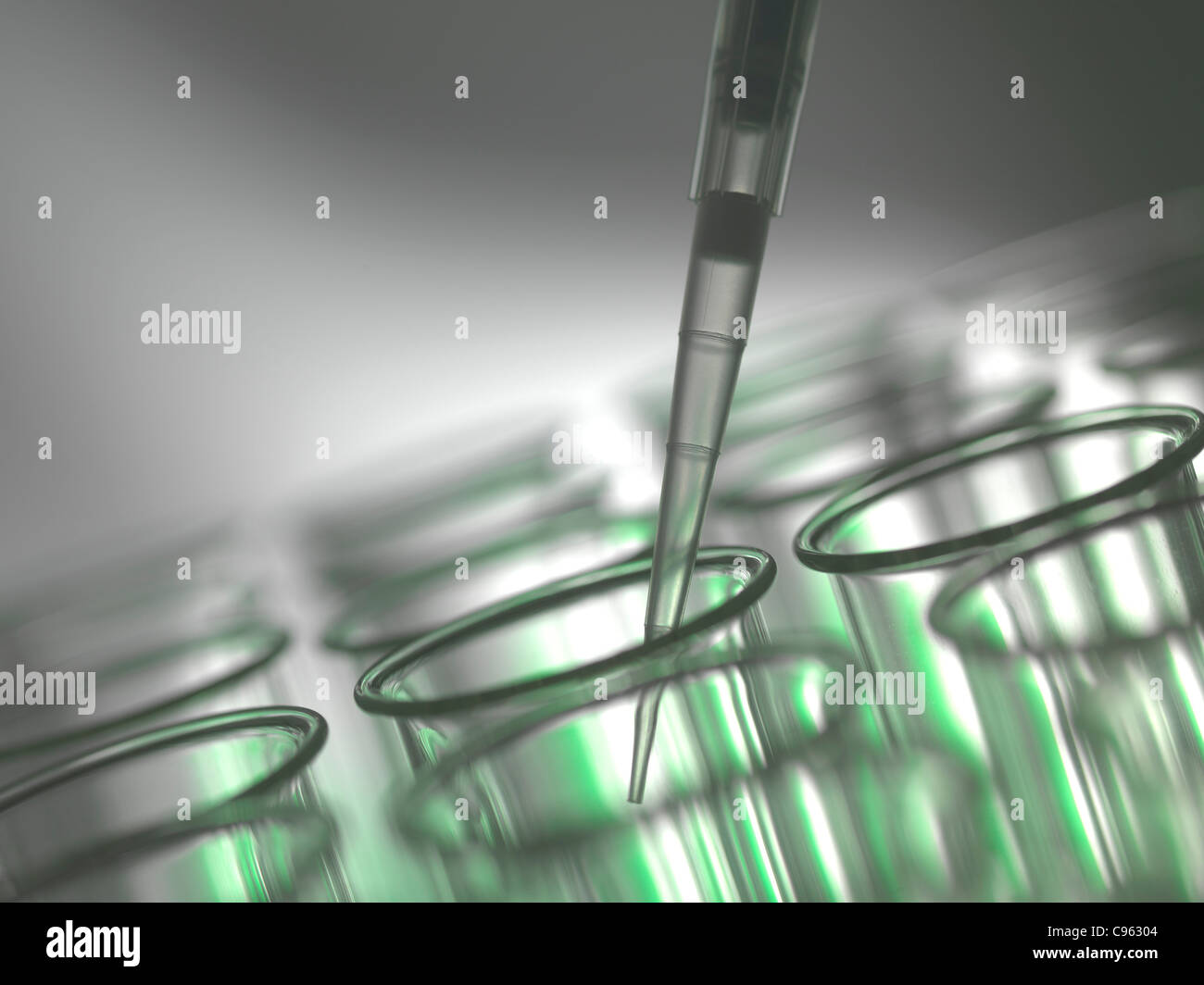Pipetting liquid into a test tube Stock Photo - Alamy