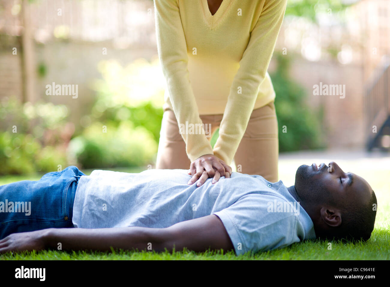 Adult cardiopulmonary resuscitation (CPR Stock Photo - Alamy