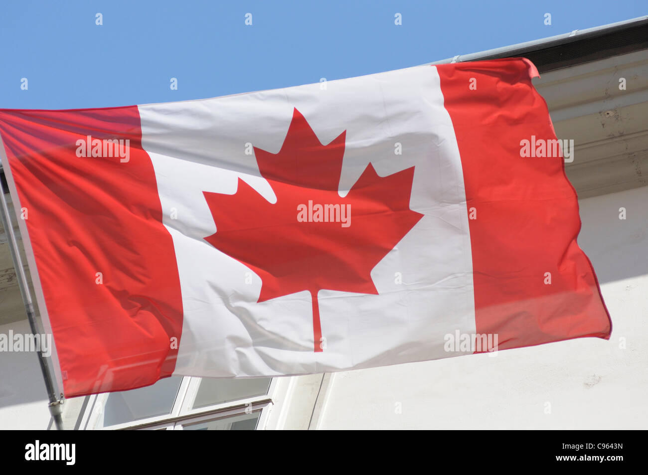 Banner embassy flag canadian flag hi-res stock photography and images ...