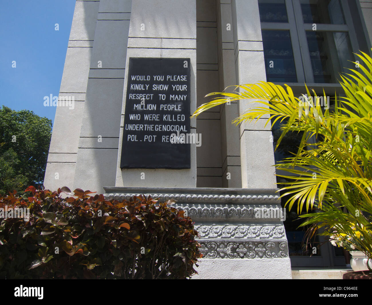 Choeung Ek Memorial and the Killing Fields. A site where thousands were ...
