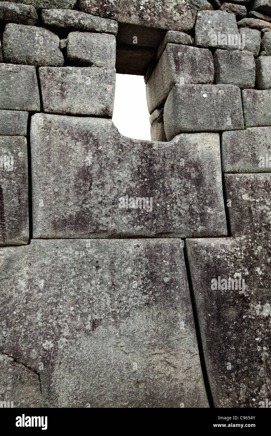 Machu picchu stone wall hi-res stock photography and images - Alamy