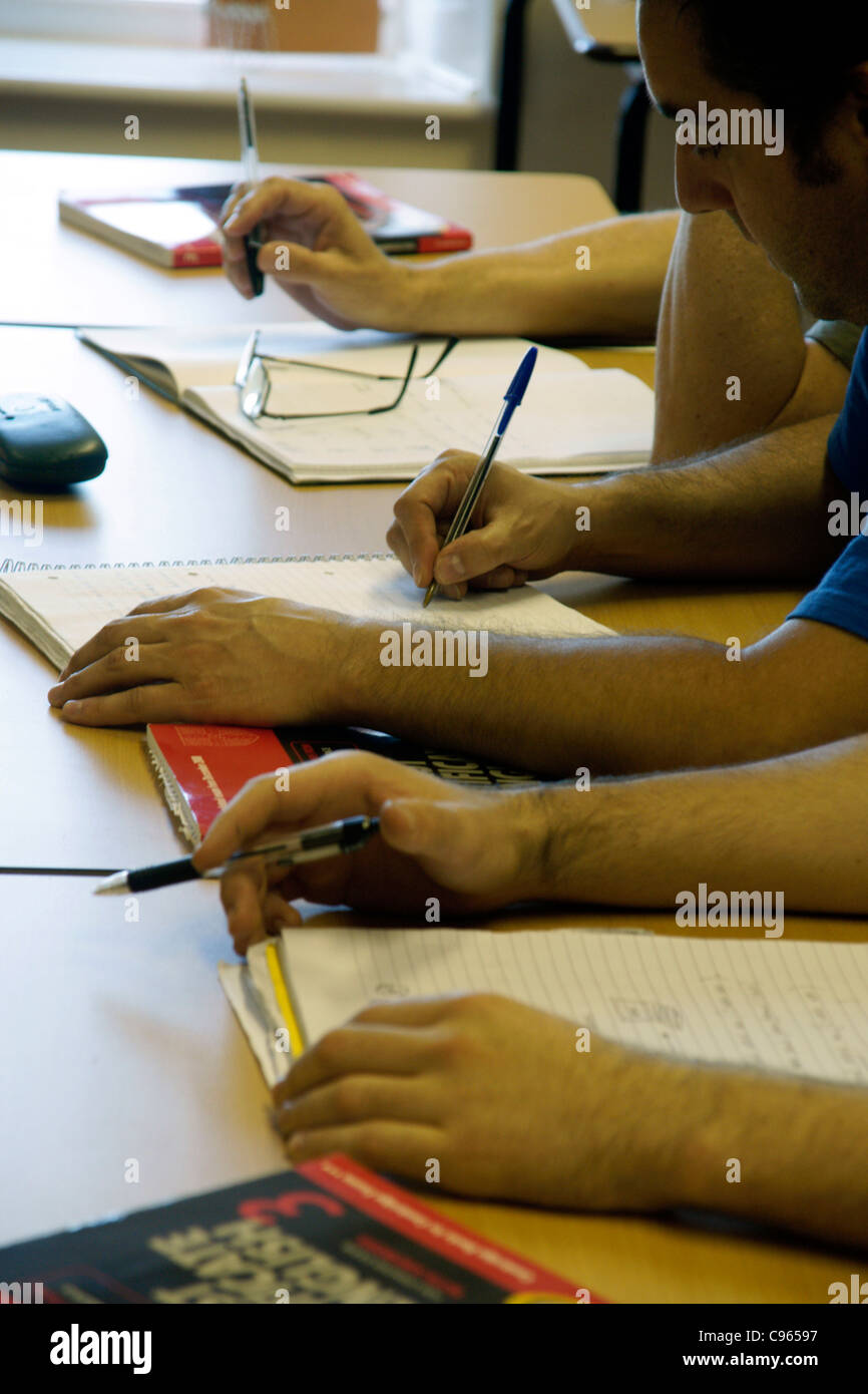 Group students preparing tests hi-res stock photography and images - Alamy