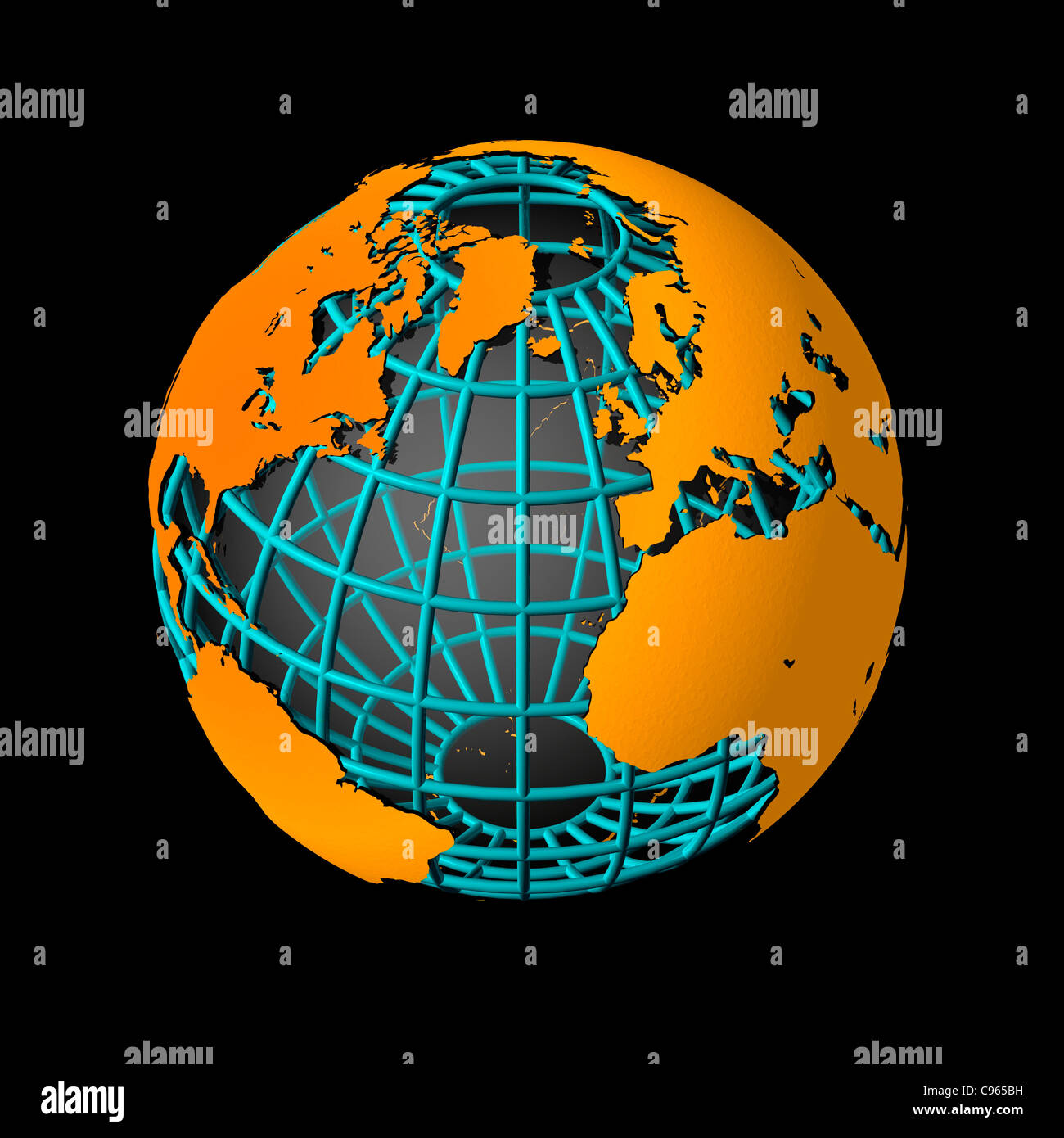 Earth framework hi-res stock photography and images - Alamy