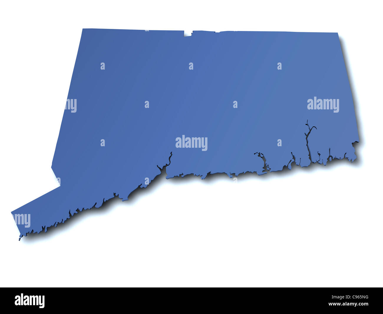 Connecticut map hi-res stock photography and images - Alamy