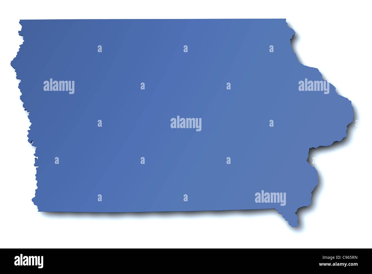 Map of iowa state hi-res stock photography and images - Alamy