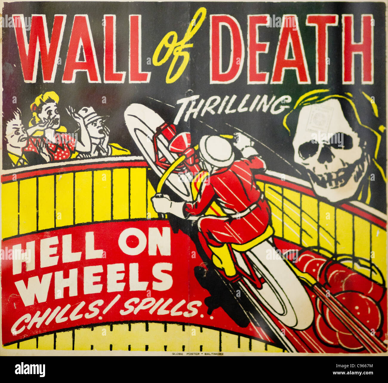 Poster hanging on a wall in printing press studio Stock Photo - Alamy