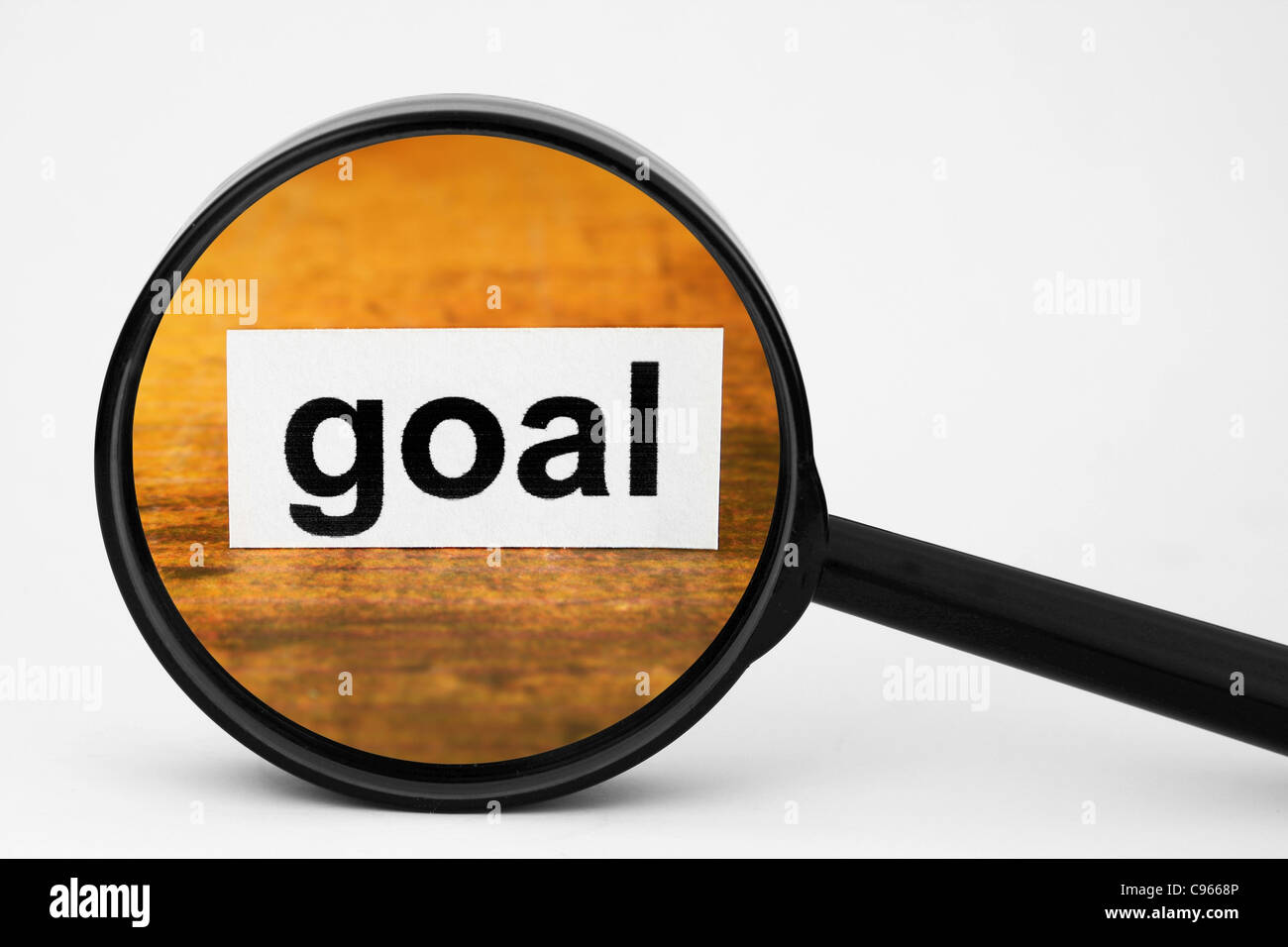 Goal order manager glass hi-res stock photography and images - Alamy