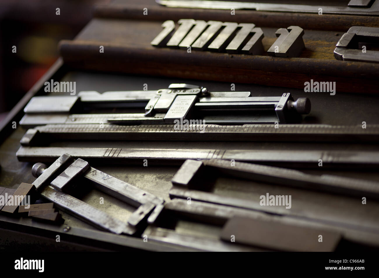 Tools for block prints Stock Photo - Alamy