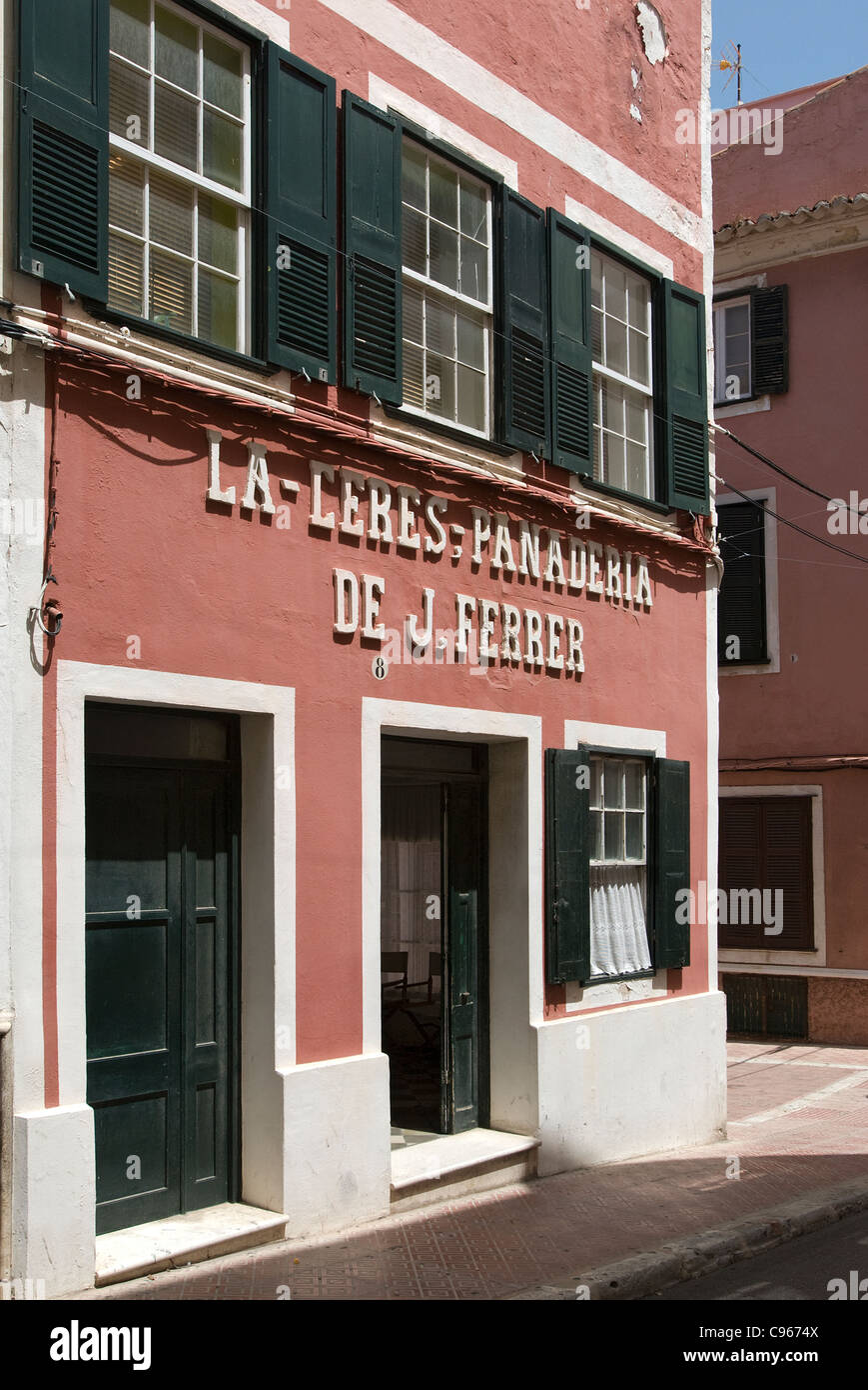 Bakers shop Mahon, Menorca, Balearics, Spain Stock Photo - Alamy
