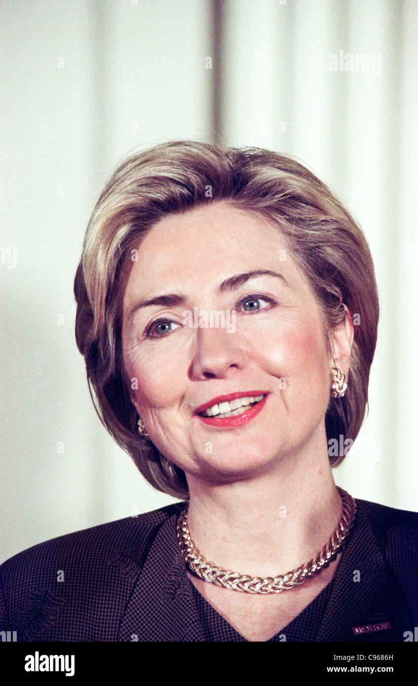 First lady Hillary Rodham Clinton during a White House event on ...