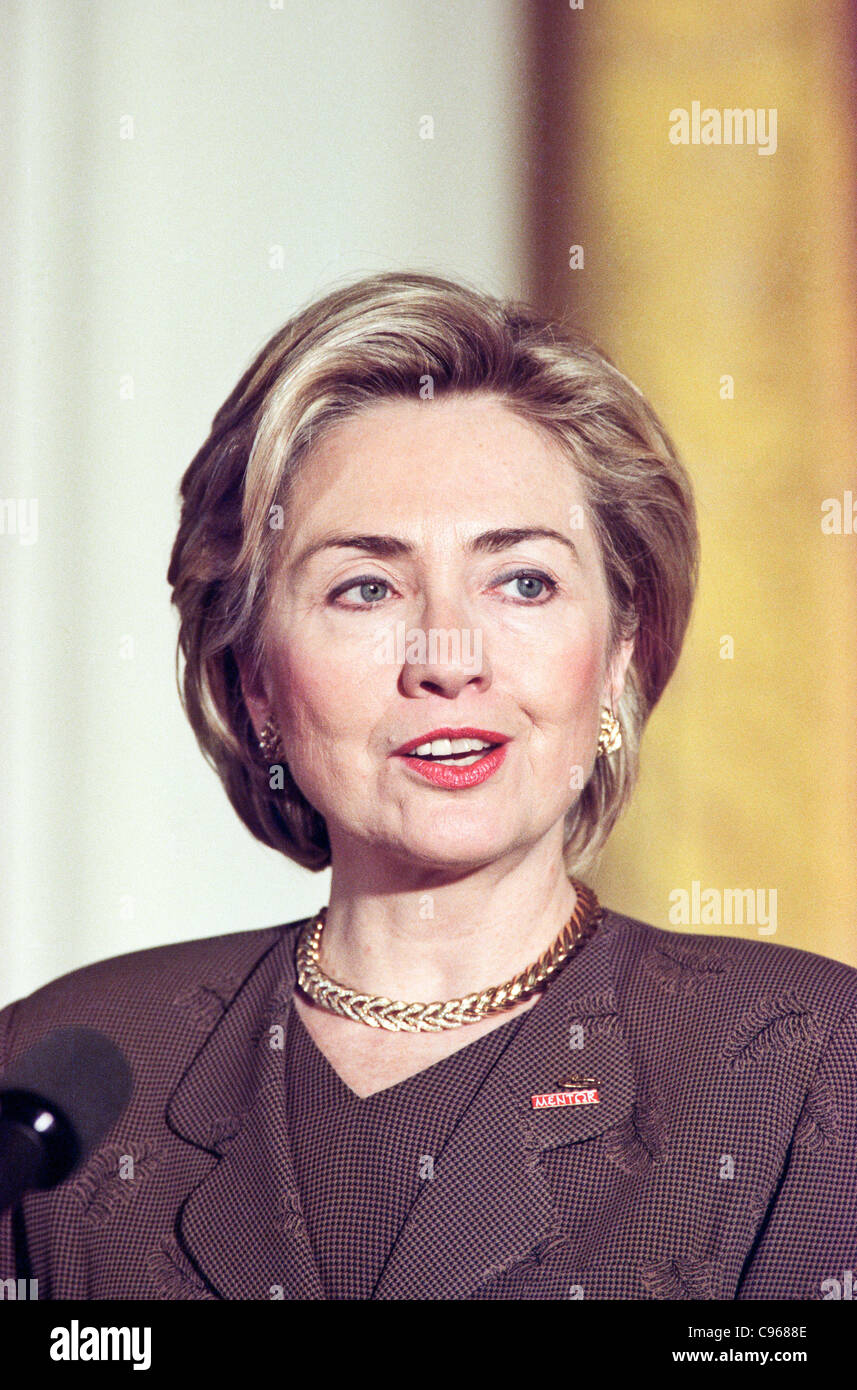 First lady Hillary Rodham Clinton during a White House event on ...