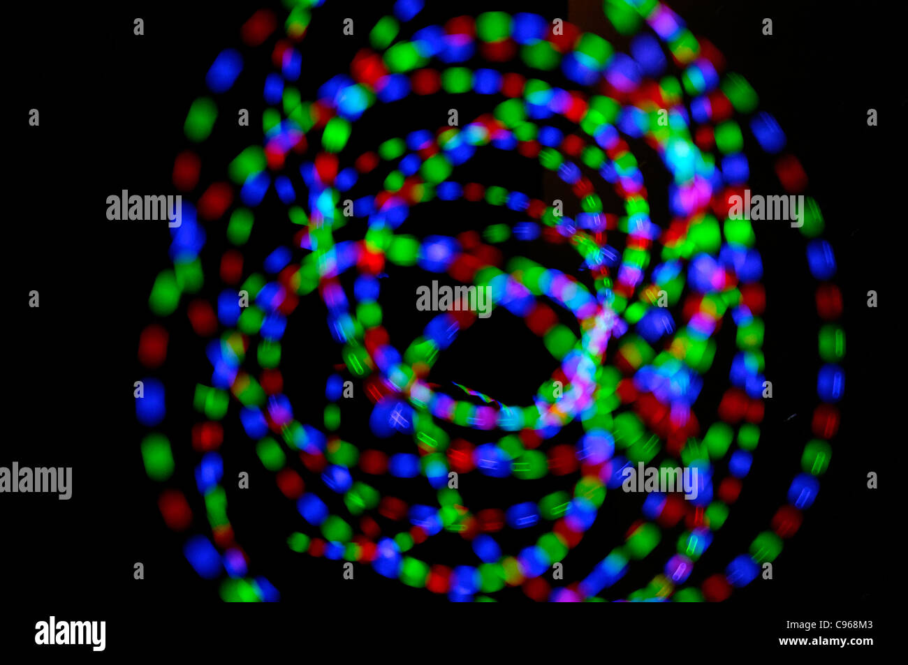 Circular patterns from a Lightball Stock Photo - Alamy