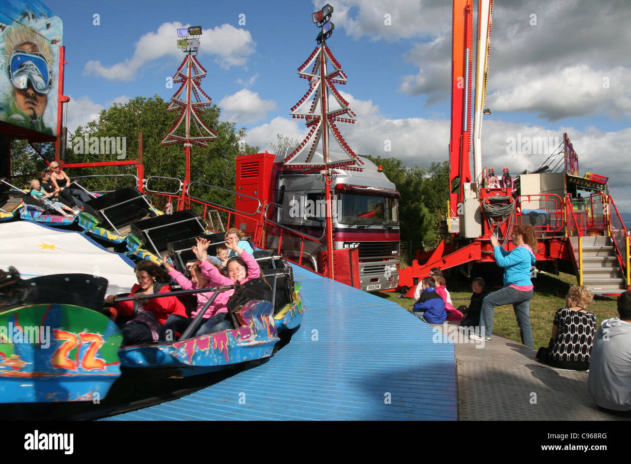 scene at anglesey county agricultural show, wales, uk 2011 Stock Photo ...