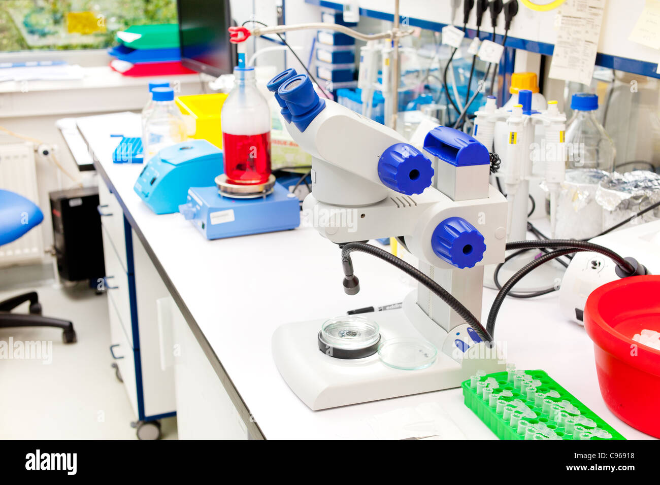 detail of a chemical laboratory Stock Photo - Alamy