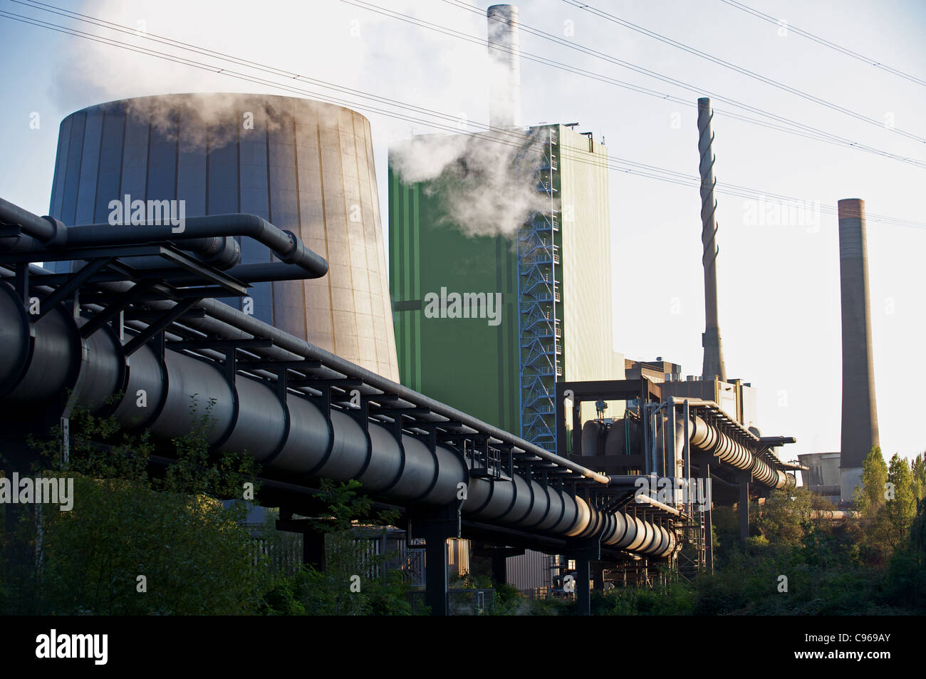 RWE Power gas-fired power station, fueled by blast-furnace and coke ...