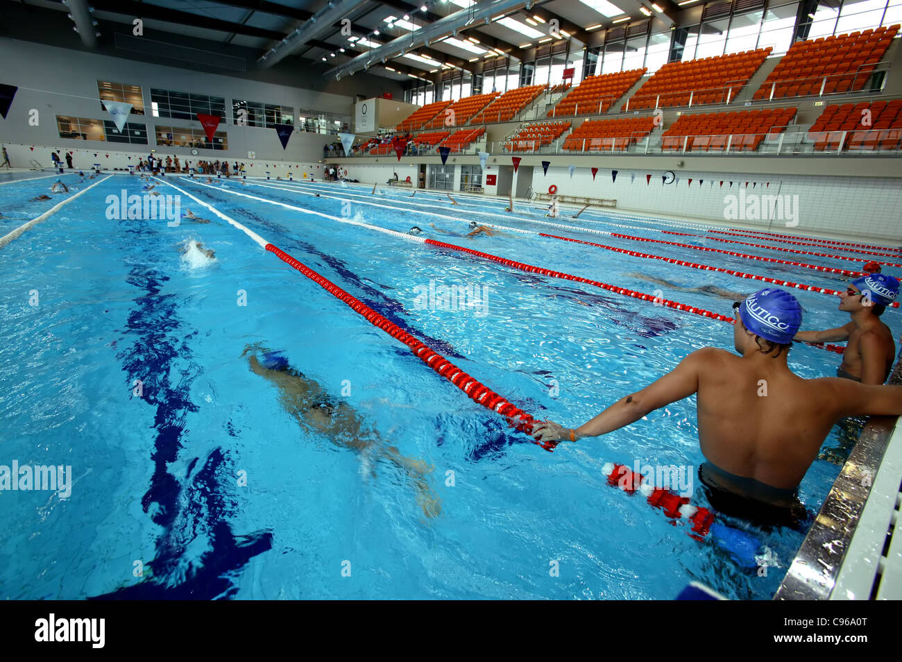 Public swimming pool Stock Photo - Alamy