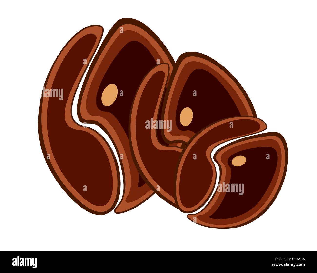 Abstract coffee beans Stock Photo - Alamy