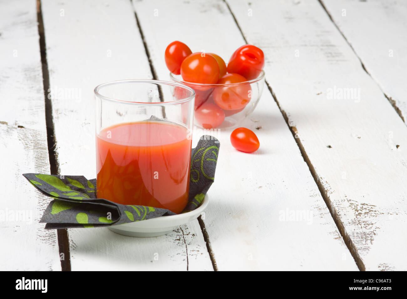 tomato juice in glass Stock Photo - Alamy