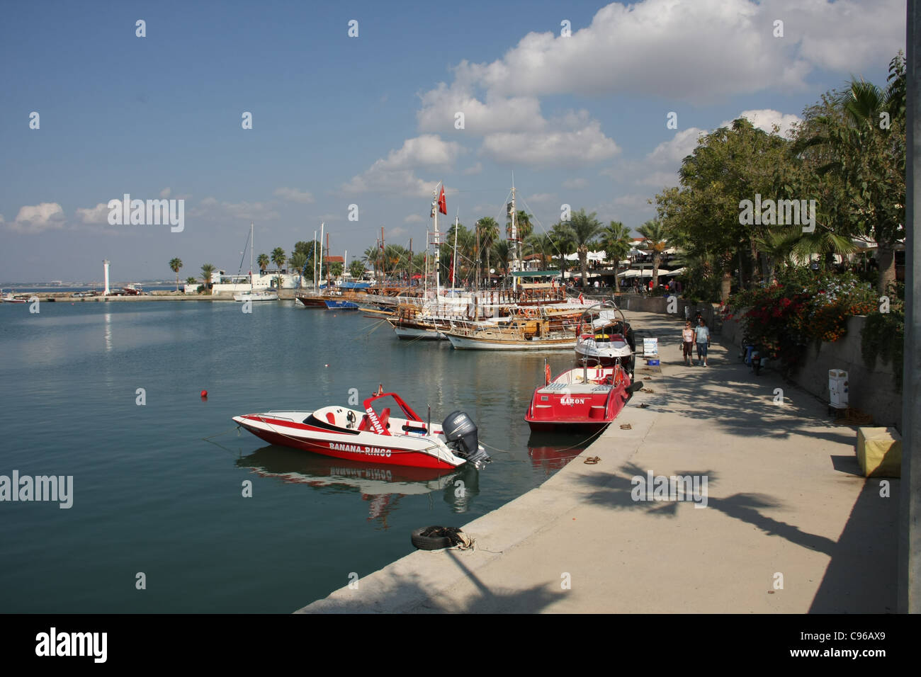 Harbour at Side in Tuirkey Stock Photo - Alamy