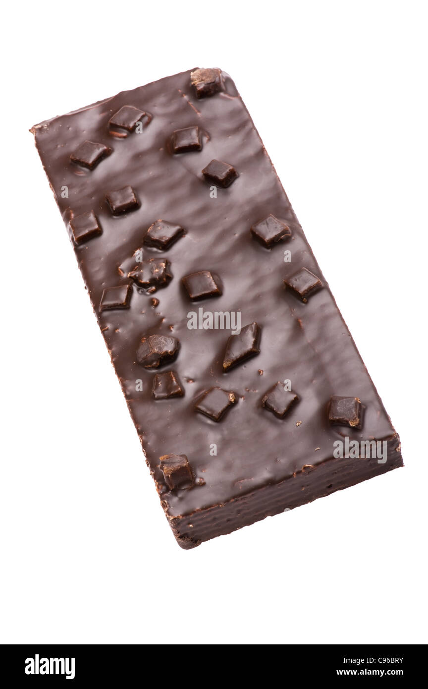 object on white - food chocolate wafer cake Stock Photo - Alamy