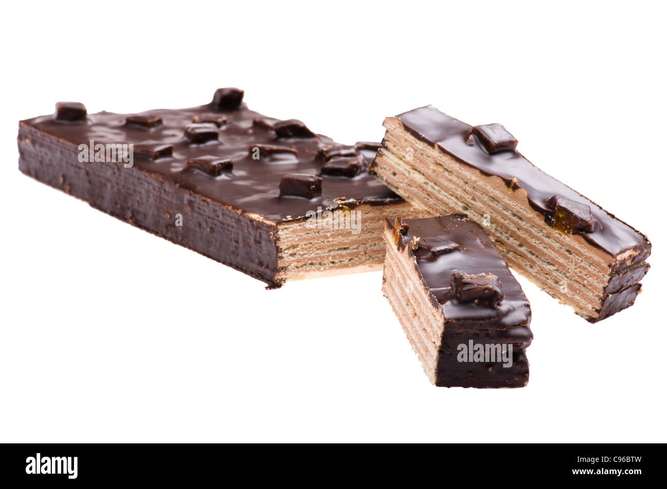 Wafer white chocolate on hi-res stock photography and images - Alamy