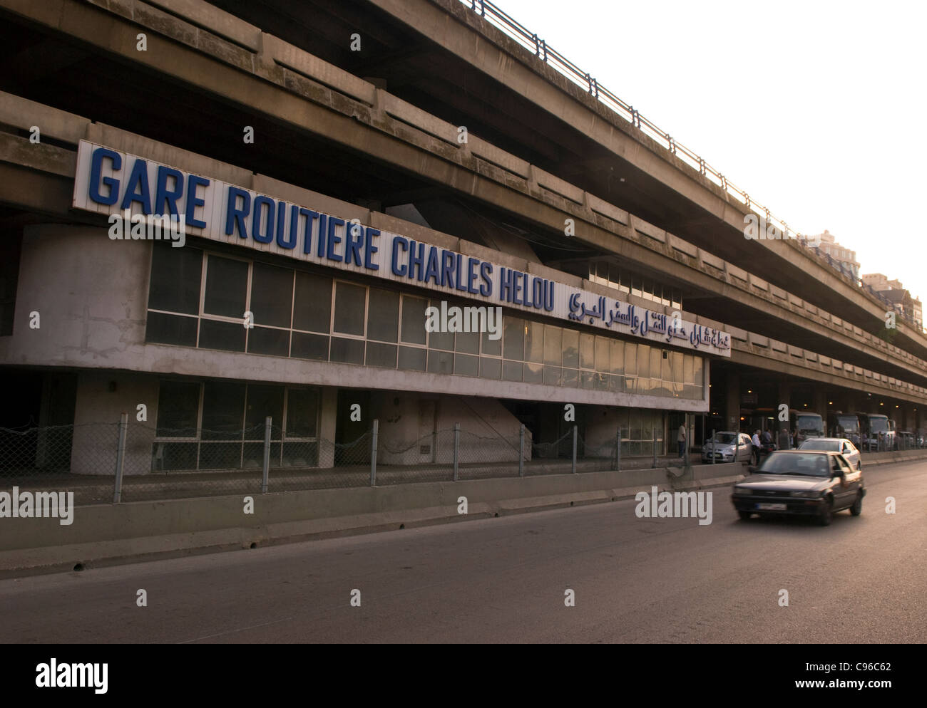 Charles Helou bus & taxi station, Beirut, Lebanon Stock Photo - Alamy