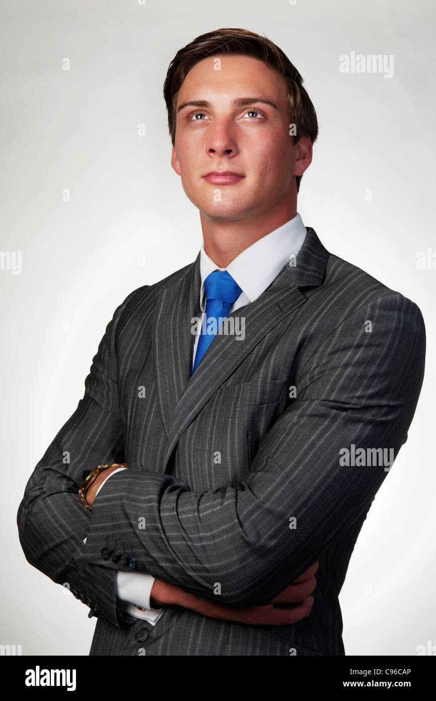 good looking man in a business suit Stock Photo - Alamy