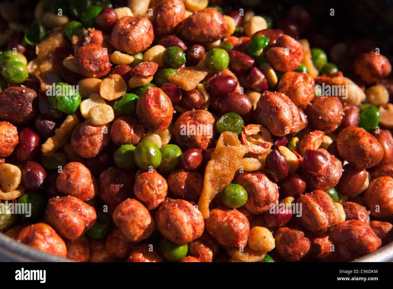India, Meghalaya, Shillong, Indian food roasted gram snack Stock Photo ...