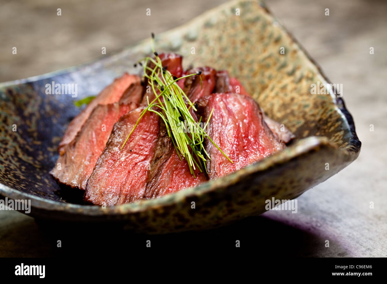 Japanese beef appetizer Stock Photo - Alamy