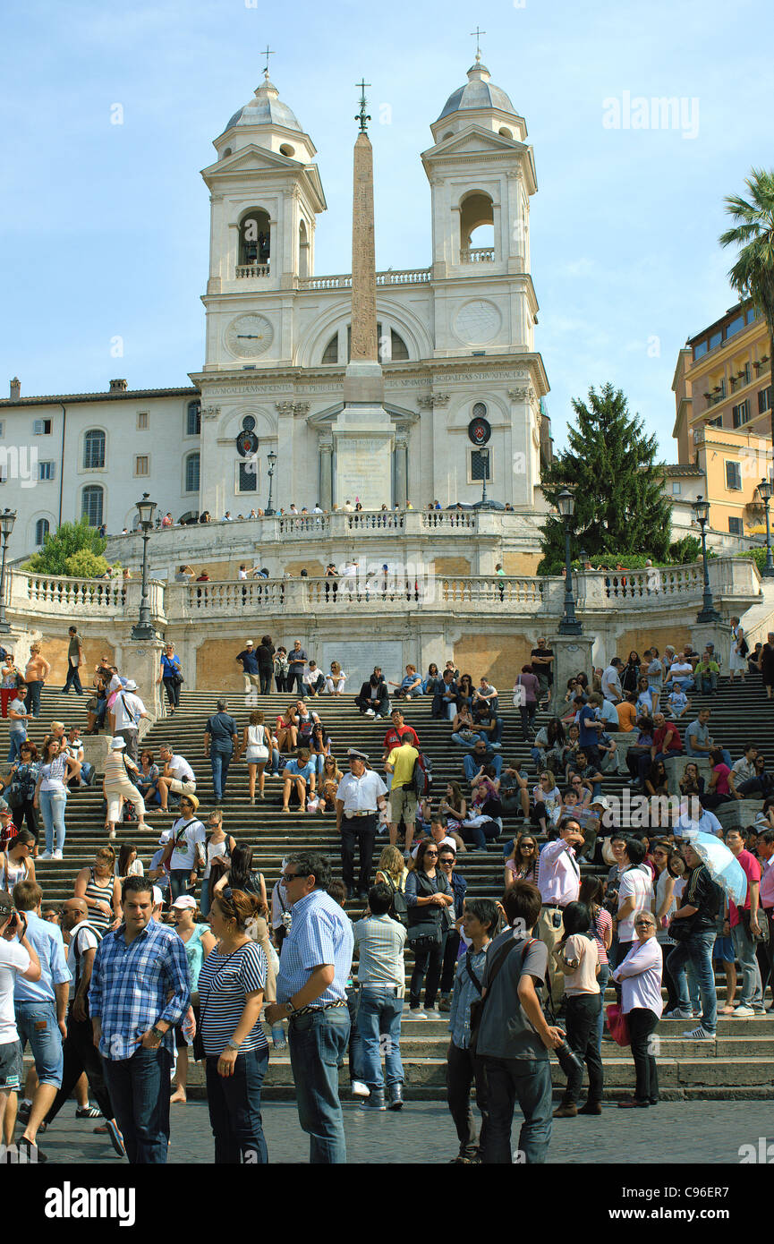 Spanish steps trinita dei monti hi-res stock photography and images - Alamy