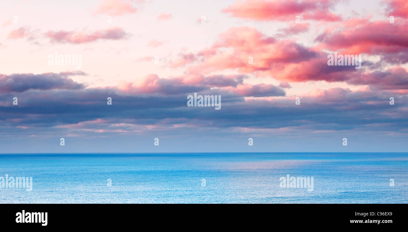 Cloudy morning seascape Stock Photo - Alamy