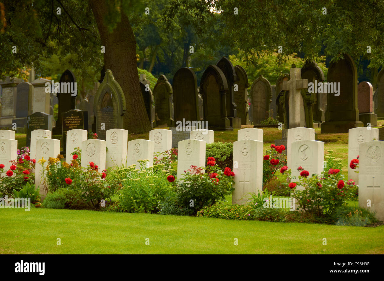 Gravestone in a graveyard Stock Photo - Alamy