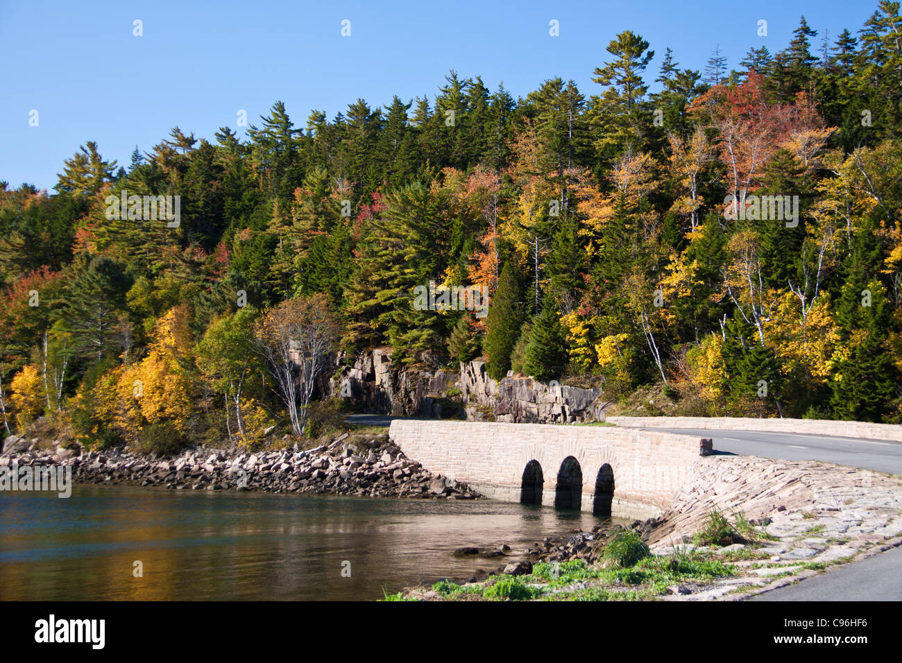 Autumn color and early morning light create vibrant scenes in Acadia ...