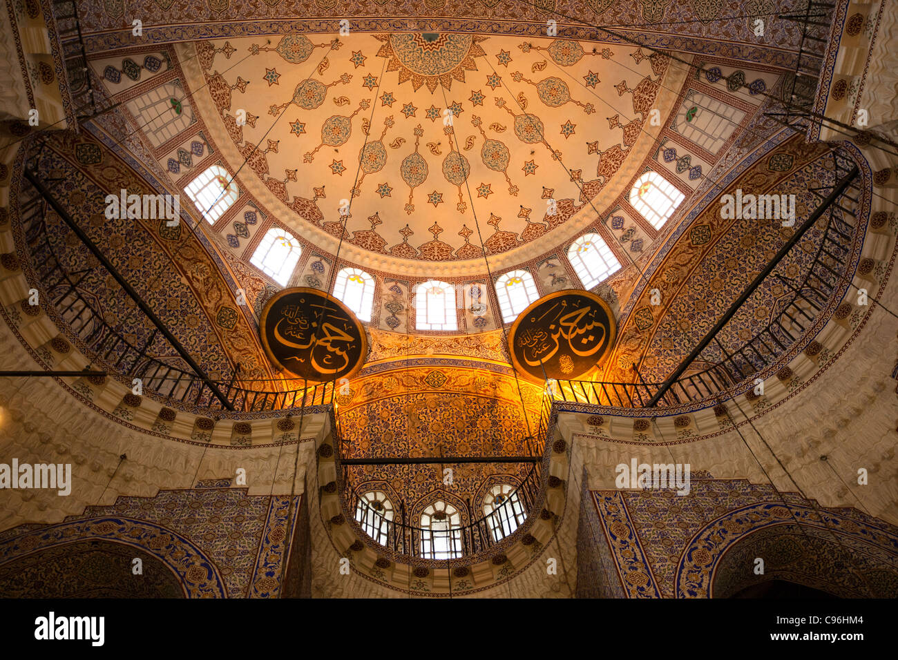 Interior of the New Mosque - Istanbul Stock Photo - Alamy