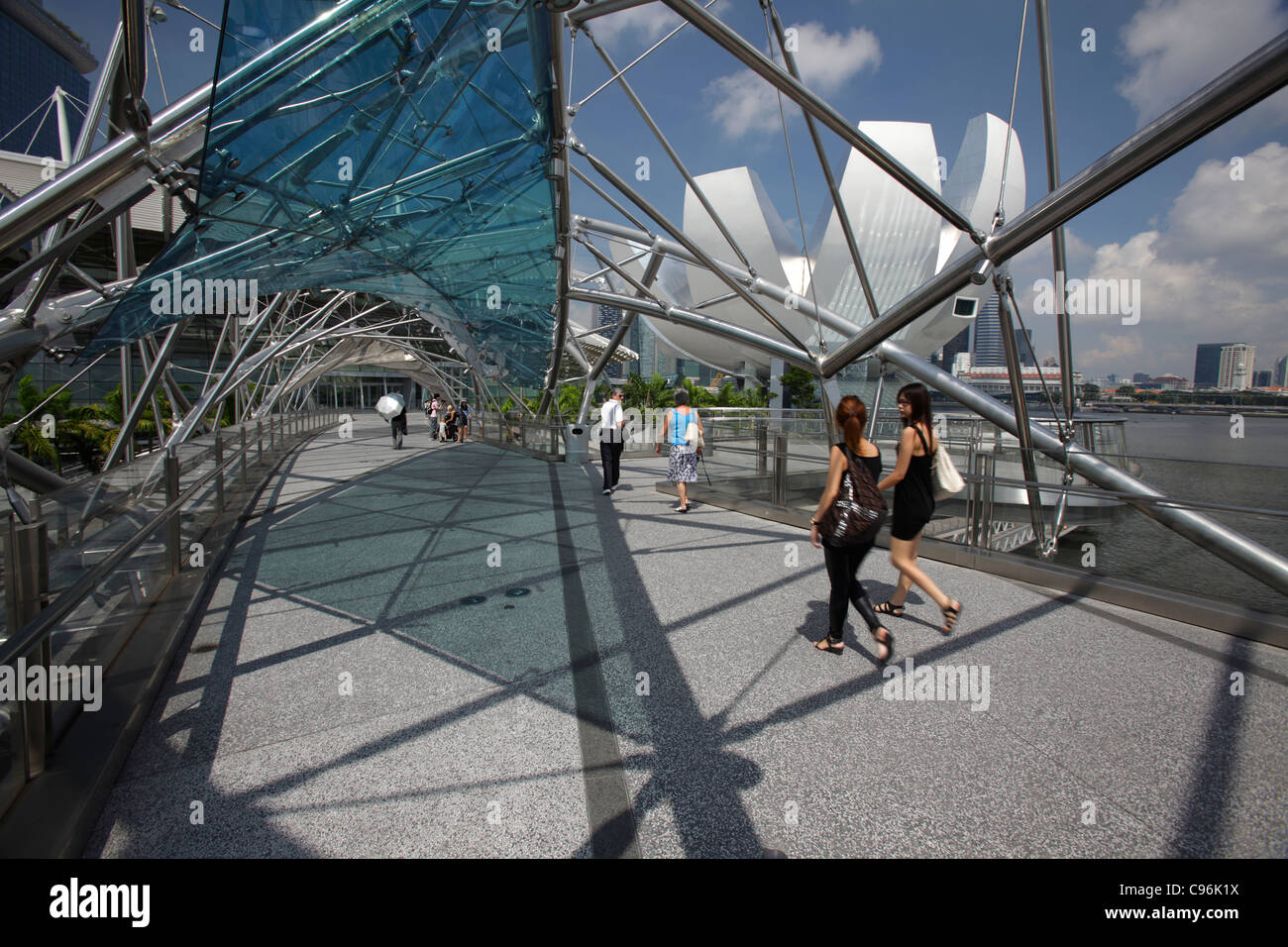 Helix bridge construction hi-res stock photography and images - Alamy