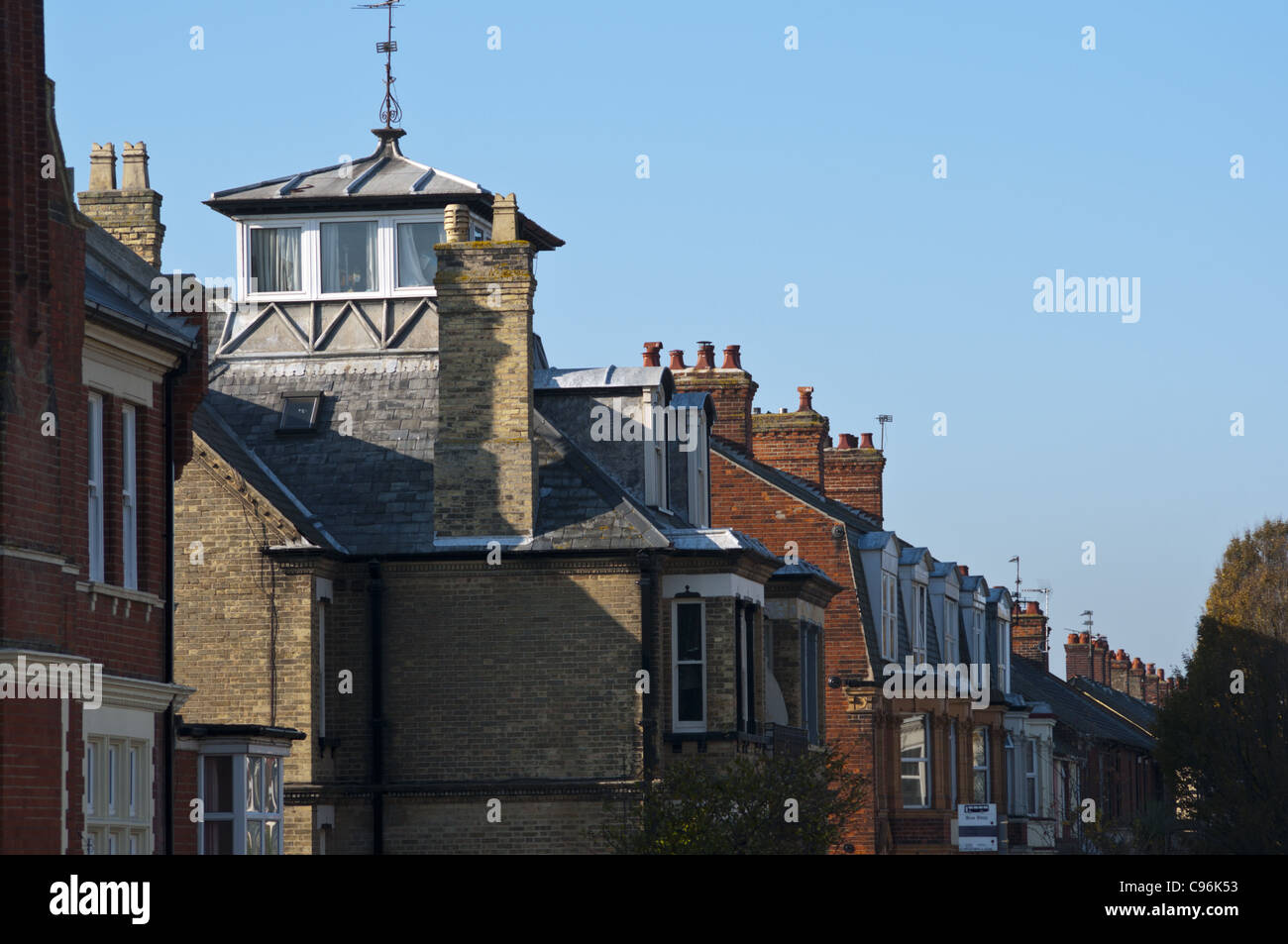 Lookout on top of house Gorleston Stock Photo - Alamy