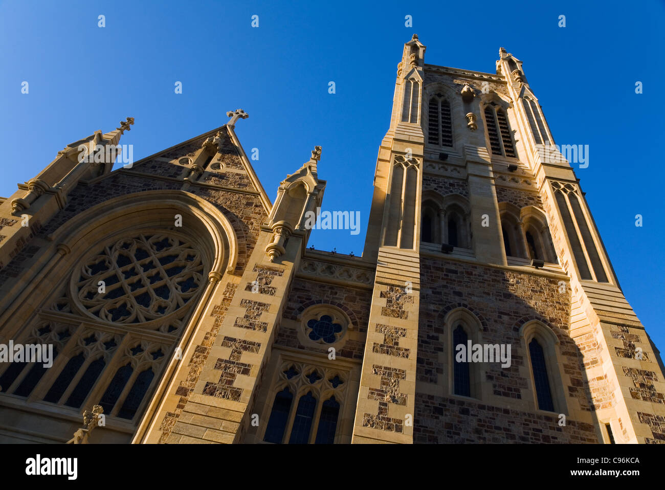 St Francis Xavier Cathedral on Victoria Square. Adelaide, South ...