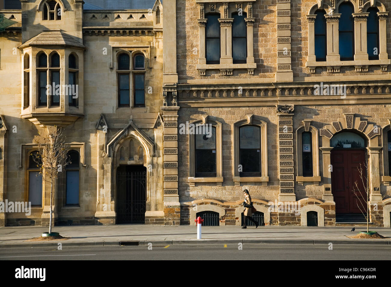 Colonial architecture on North Terrace. Adelaide, South Australia ...