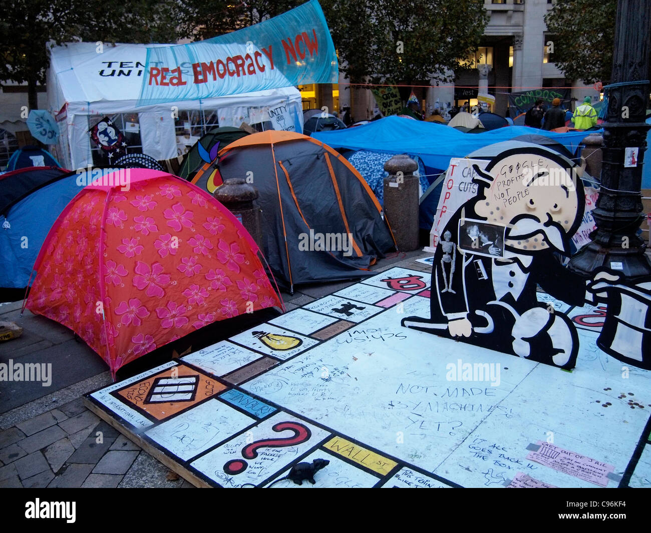 joke monopoly board mocking capitalist monetary values in anti ...
