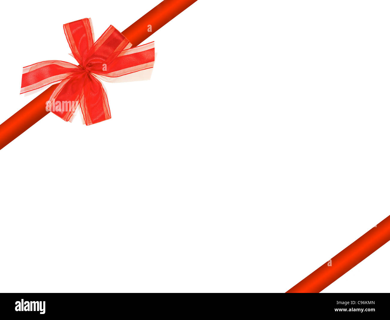 Christmas gift wrapping isolated against a white background Stock Photo ...