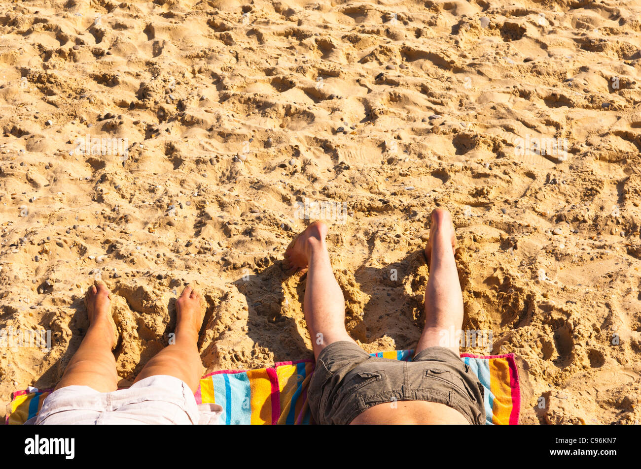 Sunbathing beach uk hi-res stock photography and images - Alamy