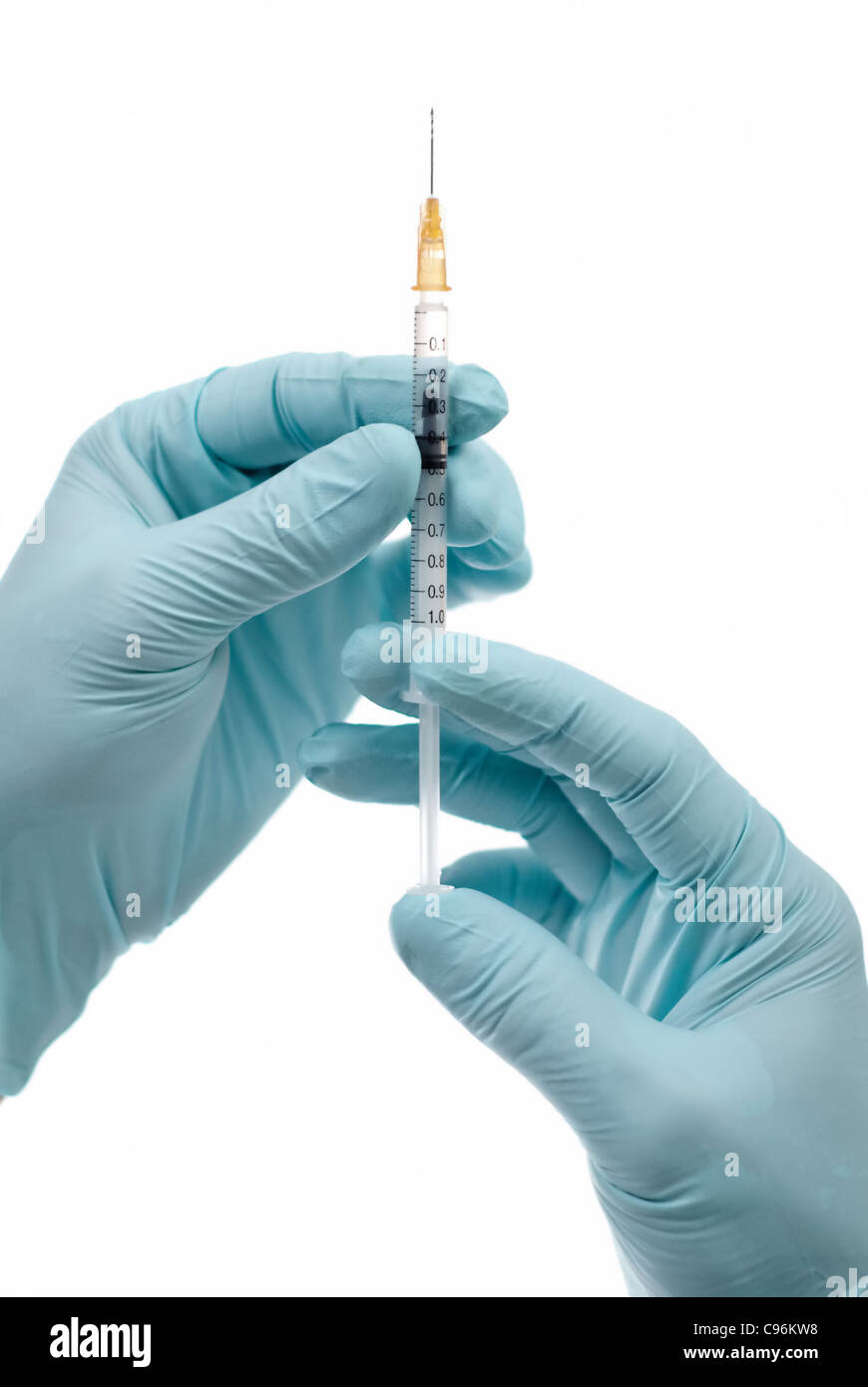 Preparing for injection hi-res stock photography and images - Alamy